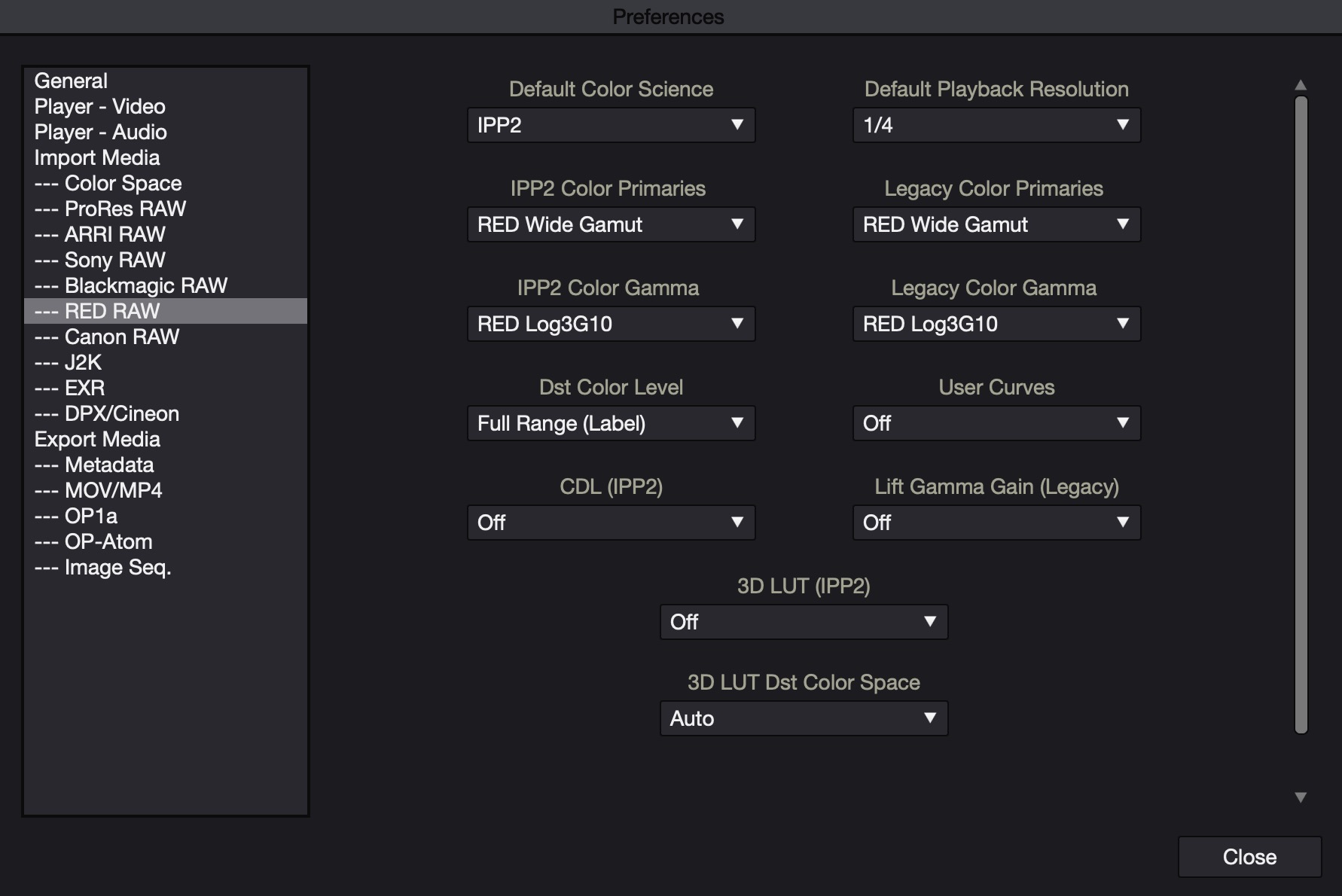 How to work with Red Raw R3D files in Colourlab Ai Creator or Pro ...